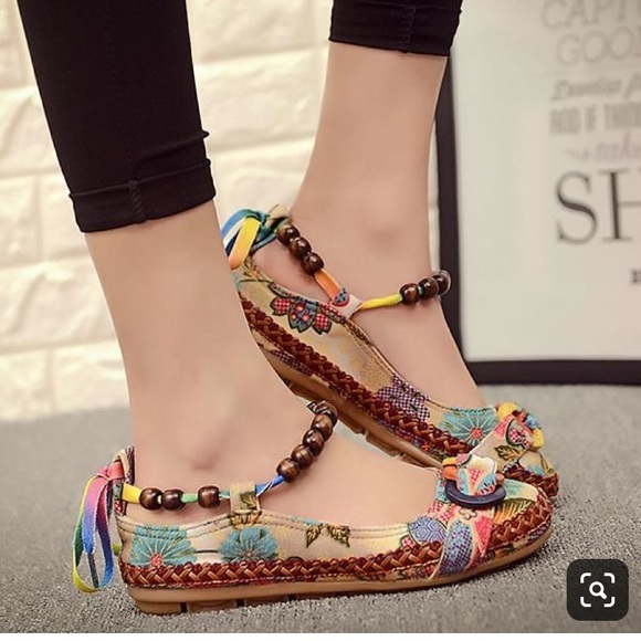 Socofy | Shoes | Socofy Beaded Flat Size 8 | Poshmark